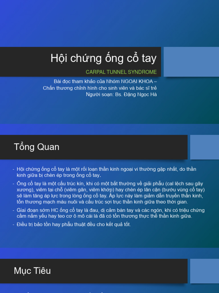 Hội chứng ống cổ tay | PDF