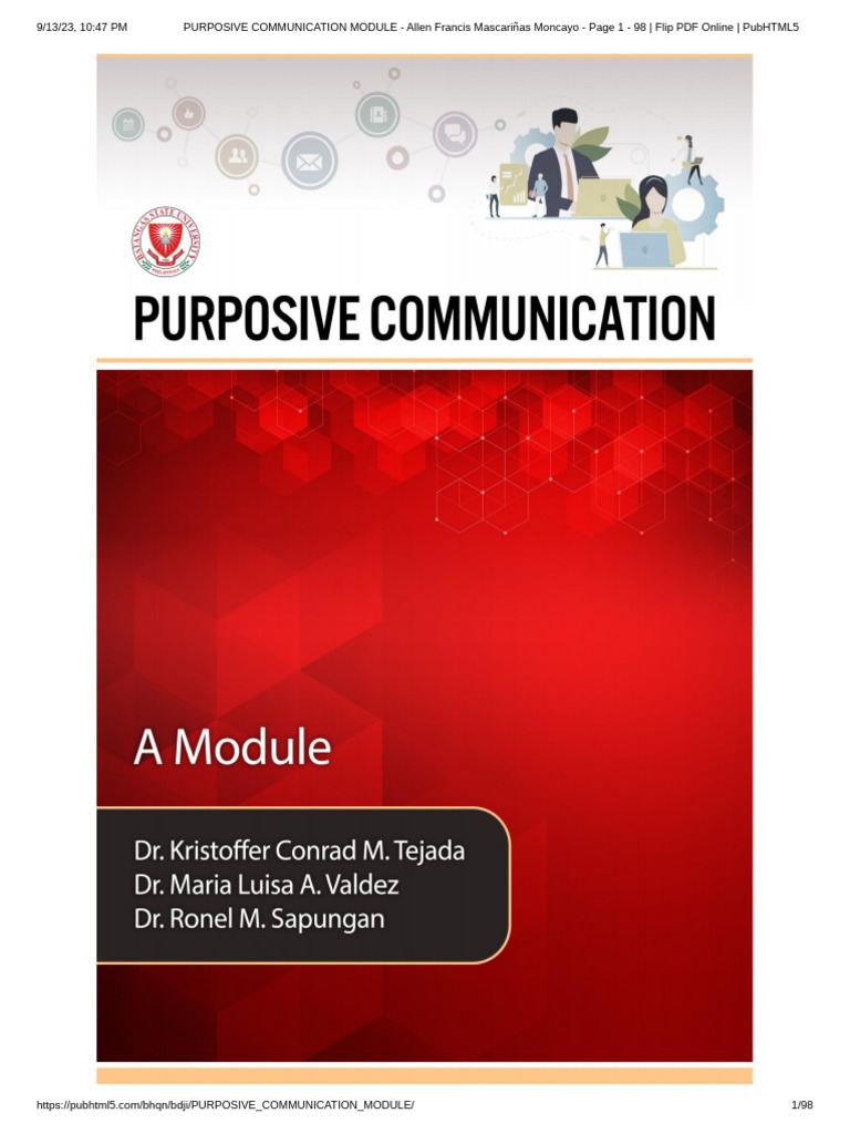Purposive Communication Module | PDF