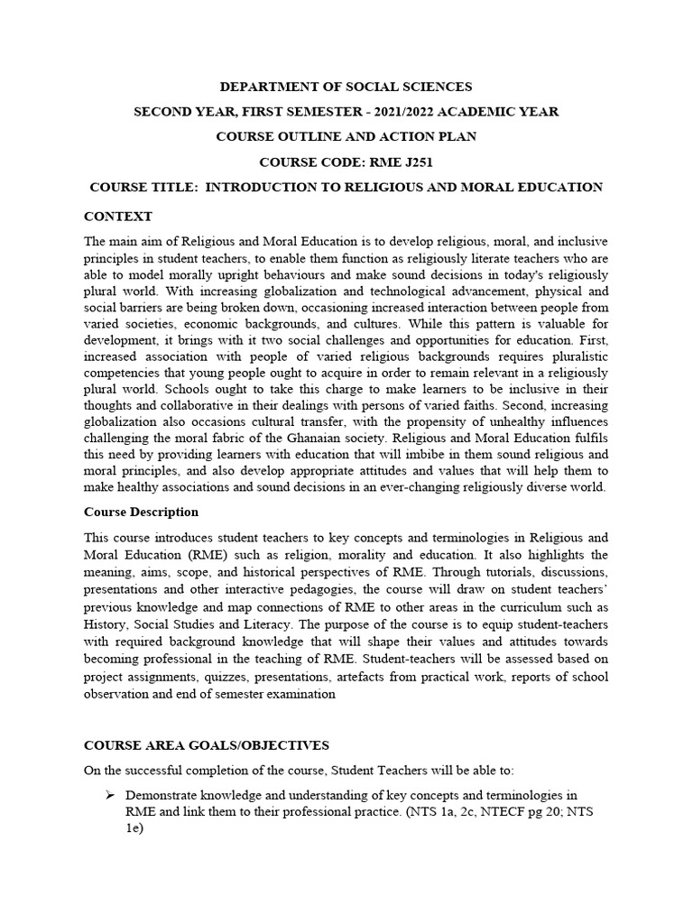 Rme j251 Intro To Rme | PDF | Spirituality | Morality