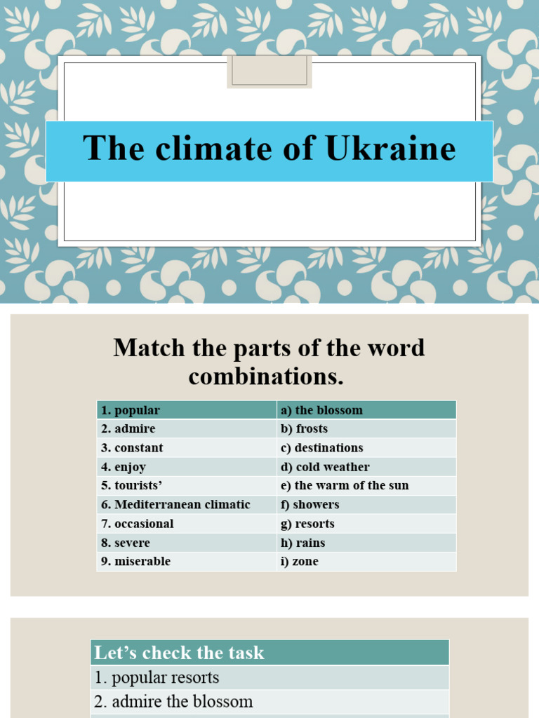 The Climate of Ukraine | PDF