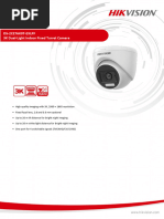 DS-2CE76D0T-LPFS Datasheet 20241211 | PDF | Camera Lens | Field Of View