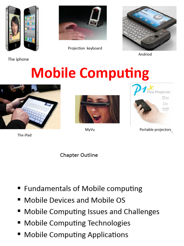Chapter - 1 A - Mobile Computing | PDF | Android (Operating System) | Tablet Computer