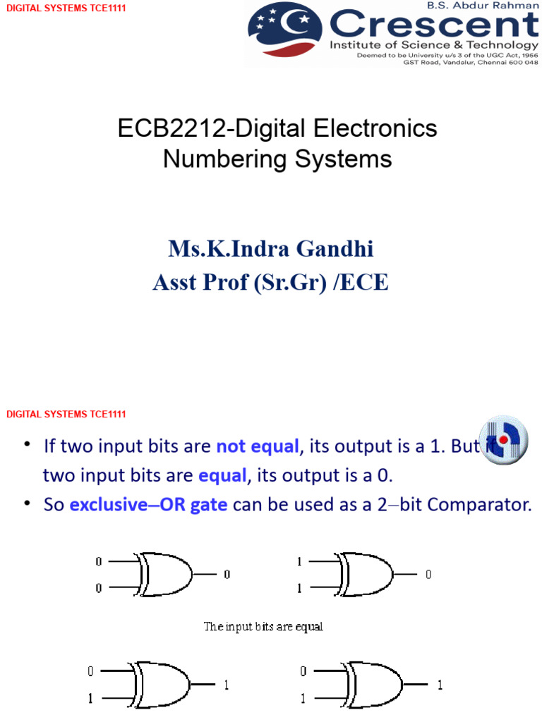 Comparators and Code Convertersv | PDF | Binary Coded Decimal | Digital Electronics