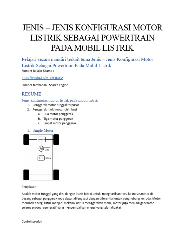 Jenis Motor Listrik | PDF