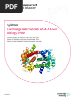 Cambridge International AS & A Level 9700 Biology Syllabus For ...