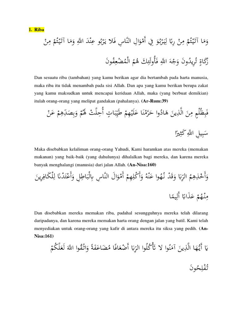 Hapalan AYAT Ekonomi | PDF