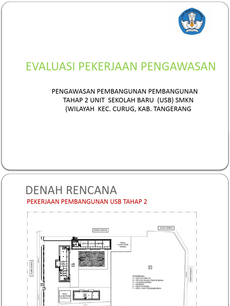 Presentasi Evaluasi Pekerjaan Pengawasan | PDF
