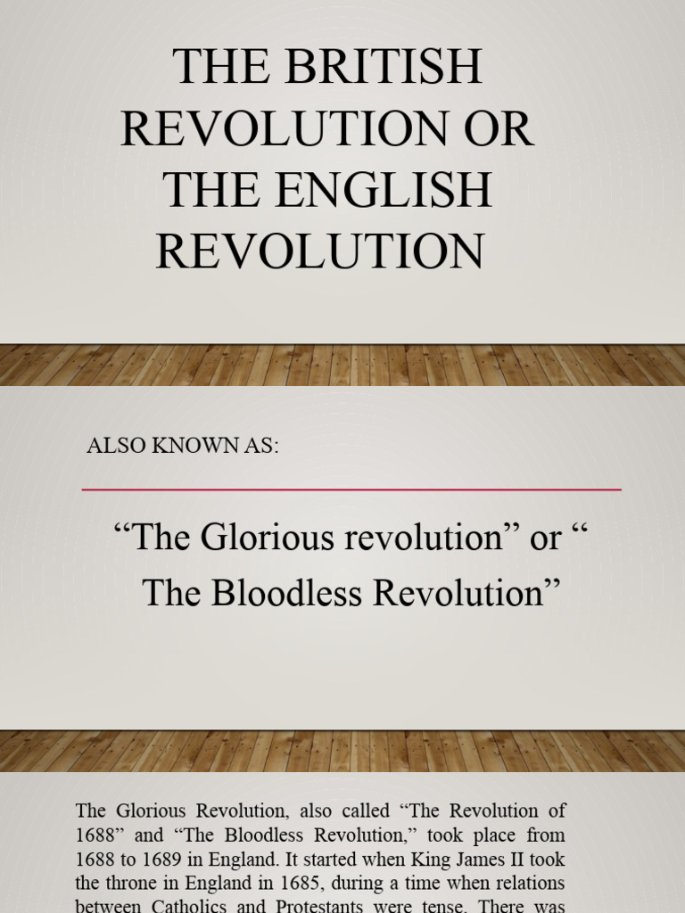 British Revolution | PDF | Parliament | Kingdom Of England