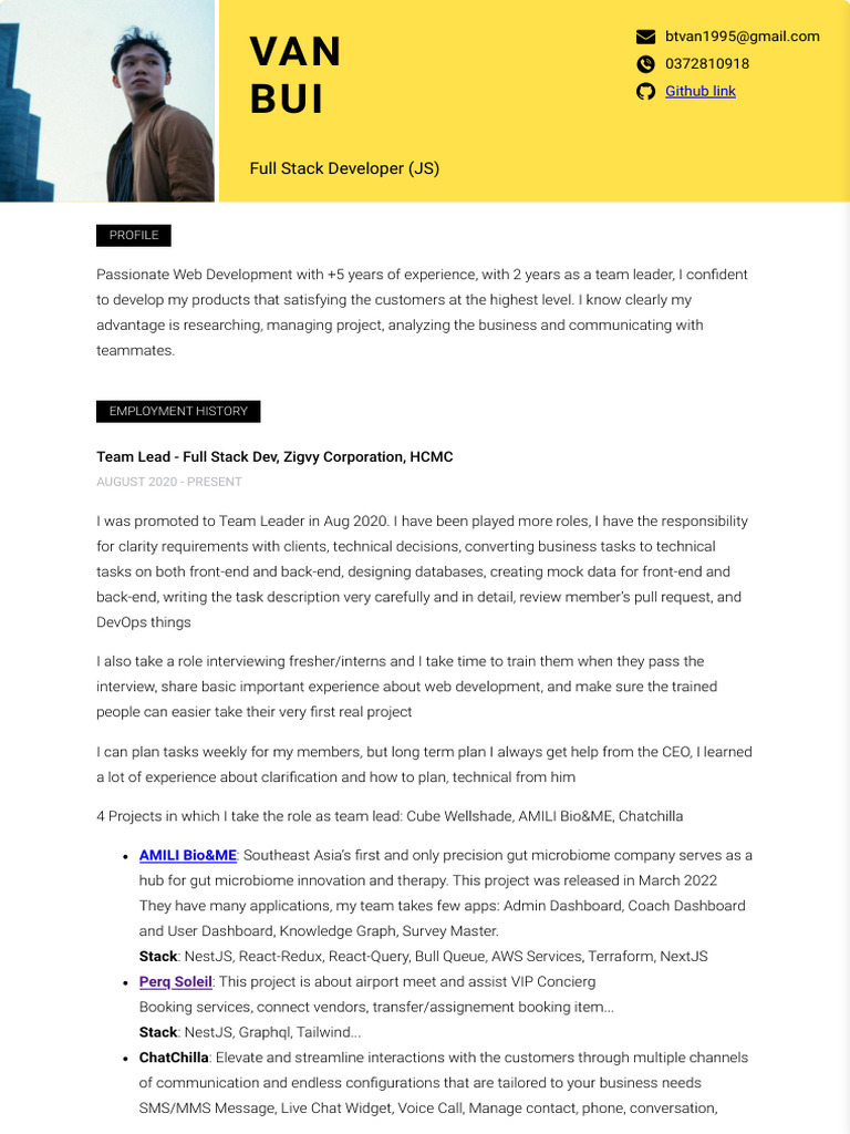 Van Bui | PDF | Mobile App | Computer Science