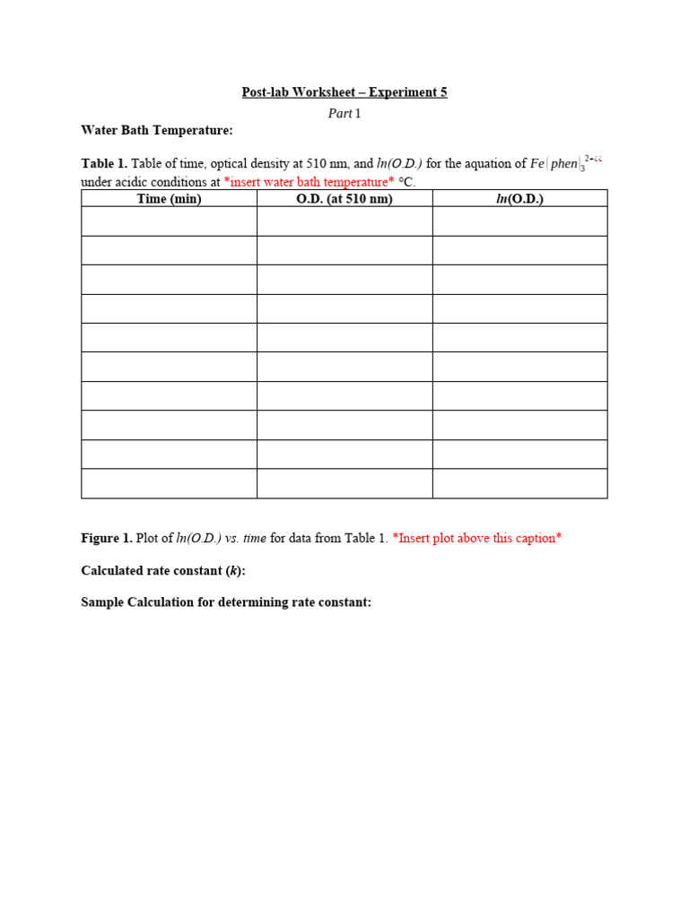 Experiment 5 - Short Report Template - Fillable | PDF Experiment 5 - Short Report Template - Fillable | PDF