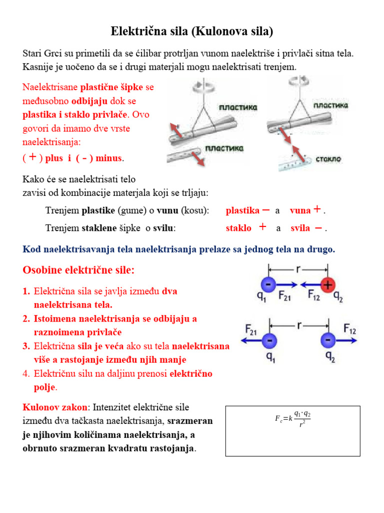 4 Električna Sila | PDF