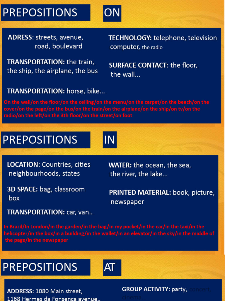 Prepositions