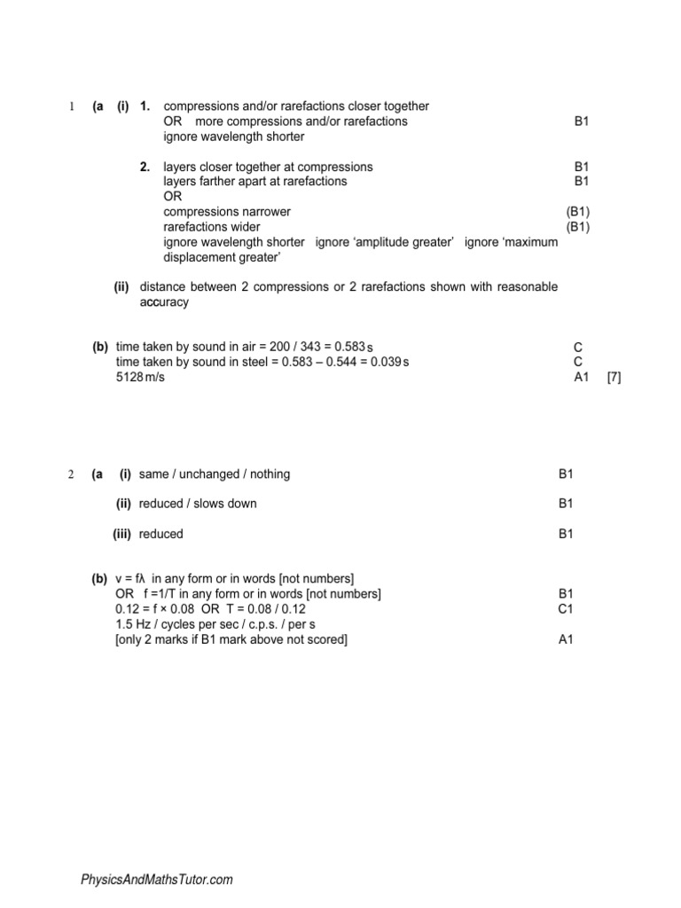 General Wave Properties 3 MS | PDF | Wavelength | Waves