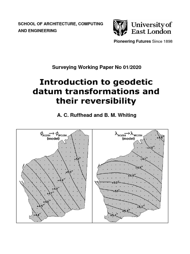 Introduction To Geodetic Datum Transform | PDF | Latitude | Cartesian ...