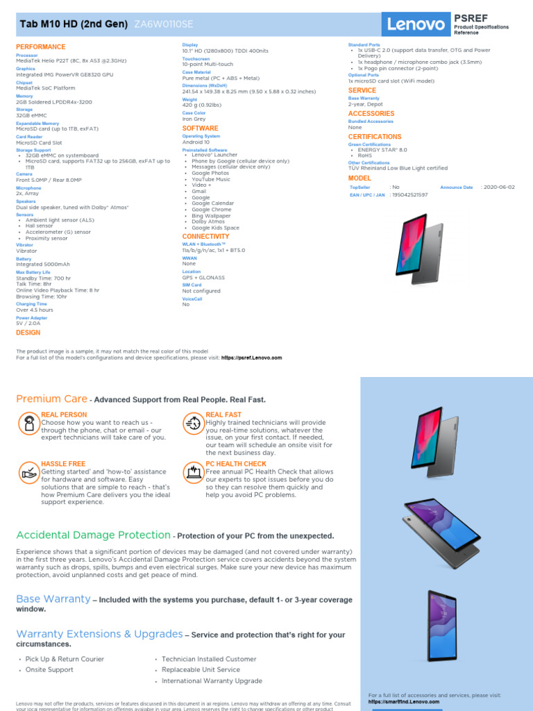 TAB M10 Gen 2 | PDF | Personal Computers | Computer Engineering
