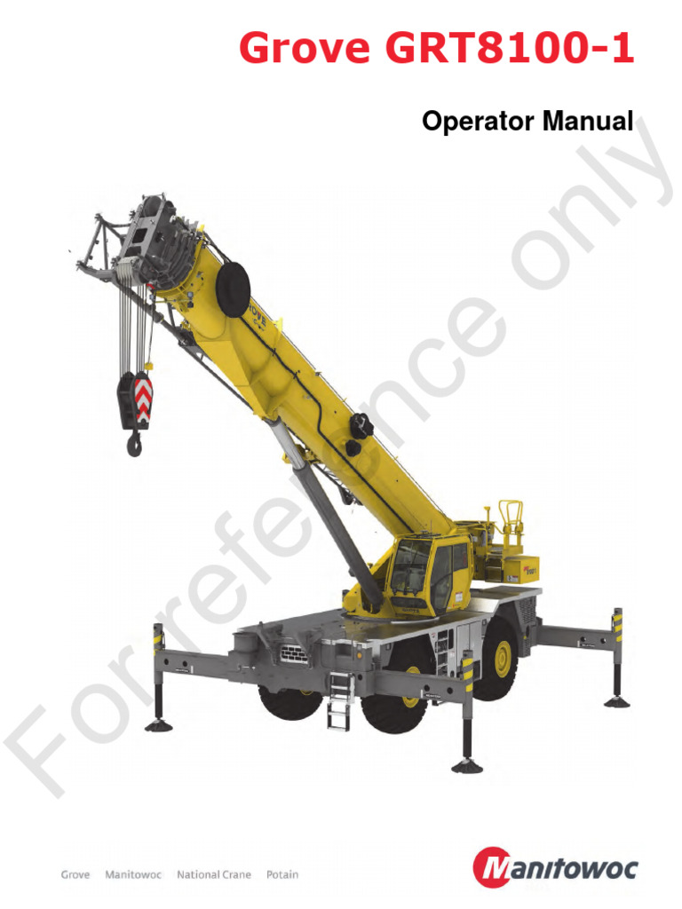 GRT8100 1 OM CTRL721 01 Compressed | PDF | Crane (Machine) | Manufactured Goods