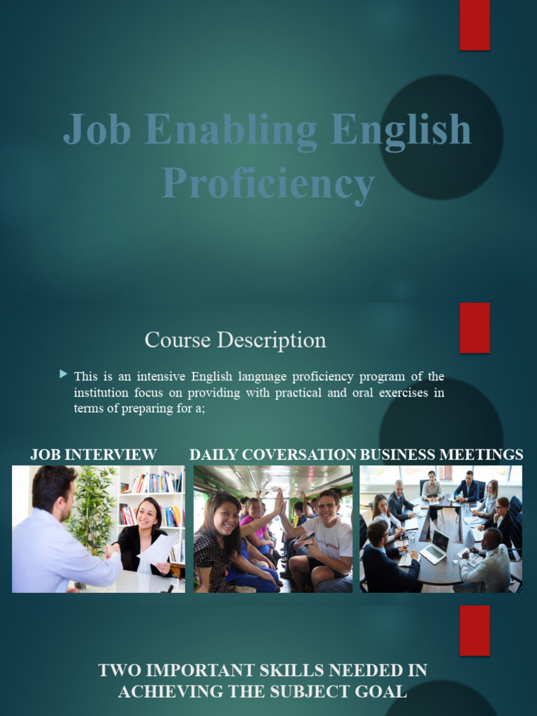 JEEP Program: Enhancing English Skills | PDF