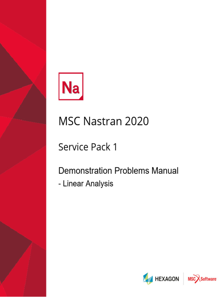 MSC Nastran 2020 Demonstration Problems Manual-Linear Analysis | PDF ...