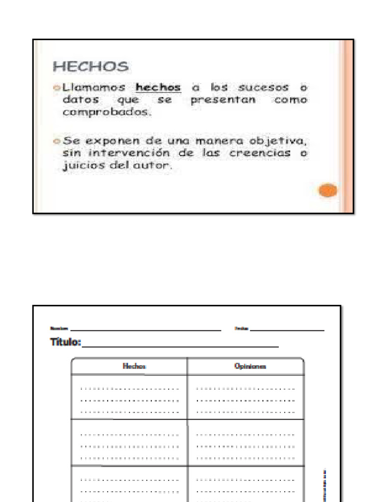 Tablero de Hechos y Opiniones | PDF