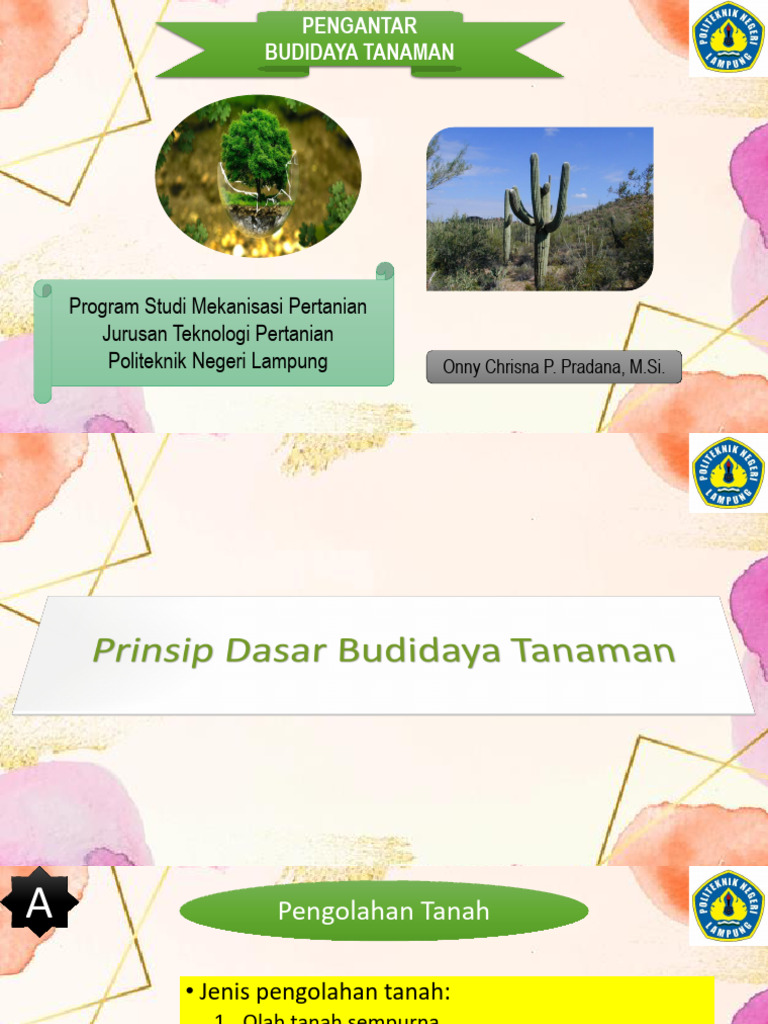 M8-Prinsip Dasar Budidaya Tanaman | PDF