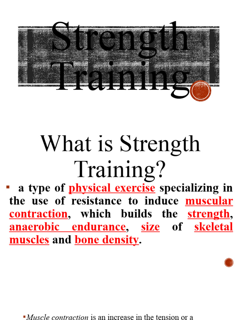 GE 111 Strength Training | PDF | Wellness