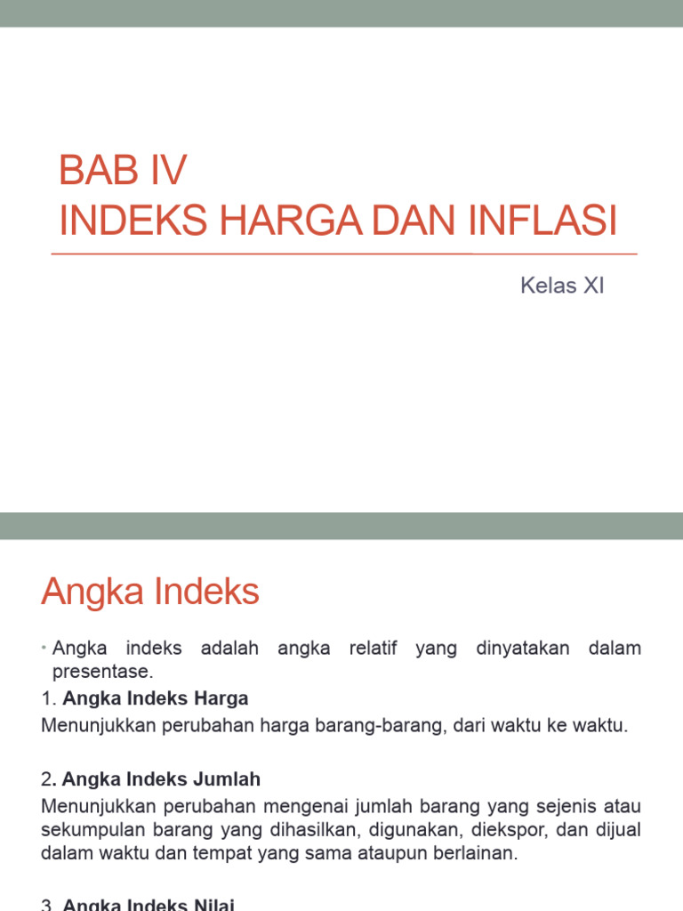 11 (BAB 4 Indeks Harga Dan Inflasi) | PDF