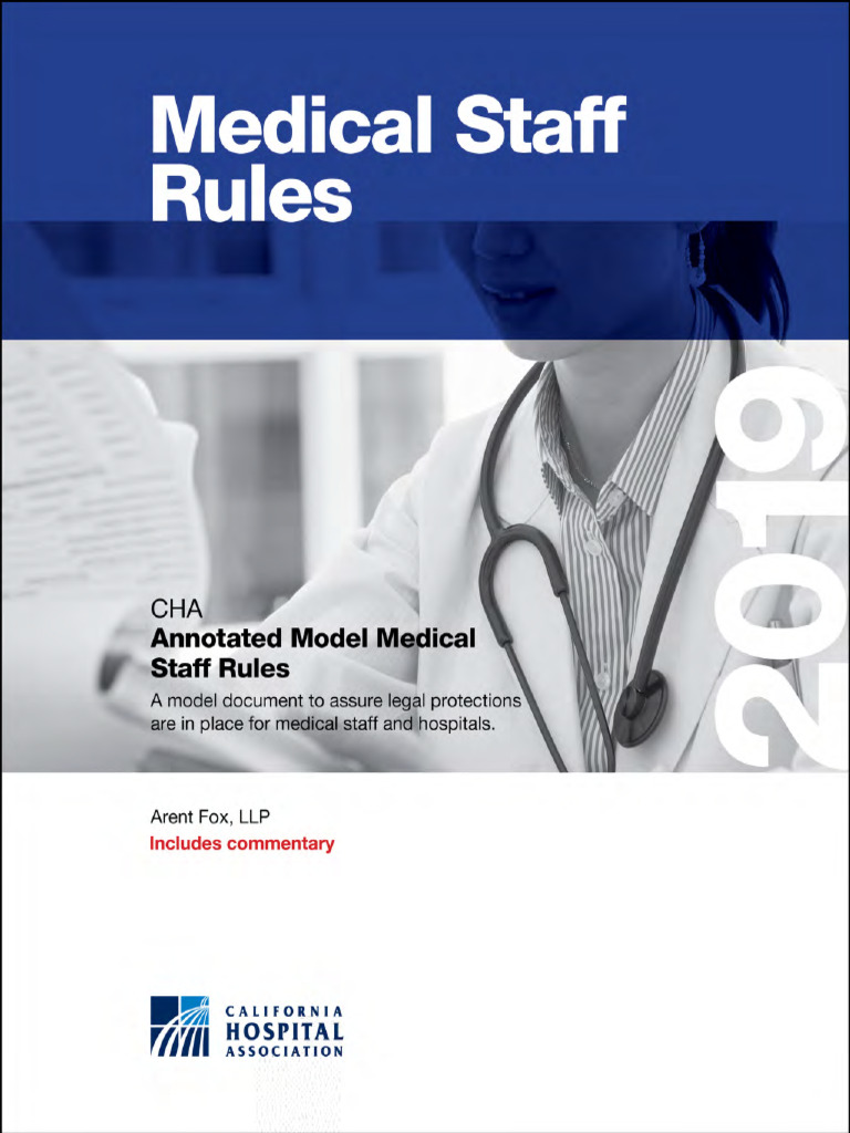 CHA 2019 Medical Staff Rules Sample | Download Free PDF | Professional Certification | Joint ...