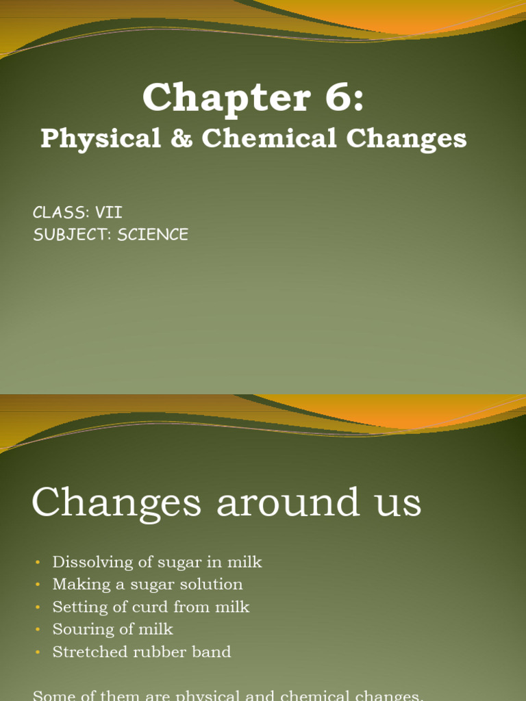 Understanding Physical and Chemical Changes | PDF | Rust | Magnesium