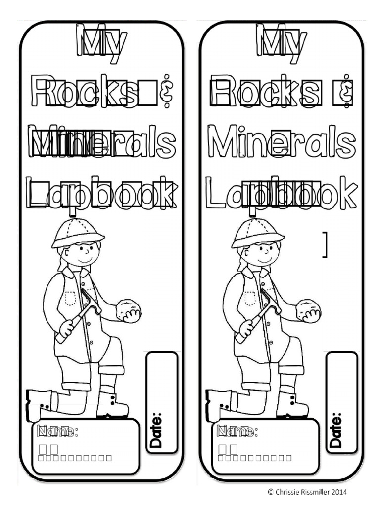 Rocks and Minerals Lapbook (Print Ready) | PDF