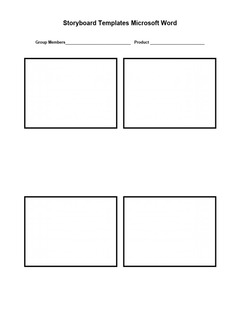 Free Storyboard Template in Microsoft Word 2 | PDF | Career & Growth ...