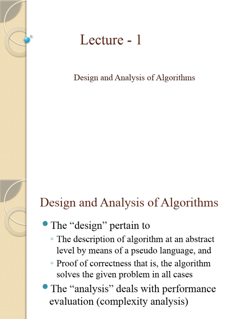 CSC301 Lecture 01 | PDF | Algorithms | Graph Theory