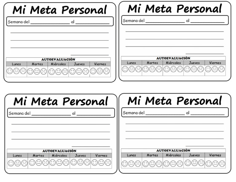 plantilla - META PERSONAL | PDF