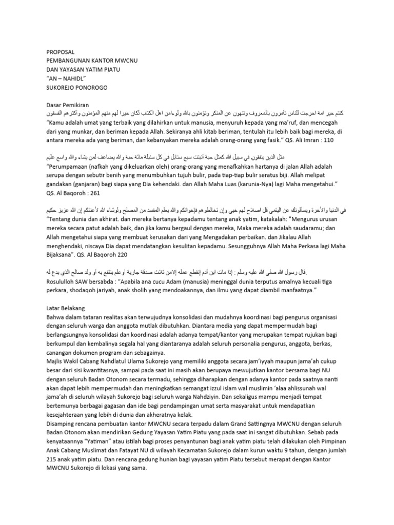 Contoh Proposal | PDF