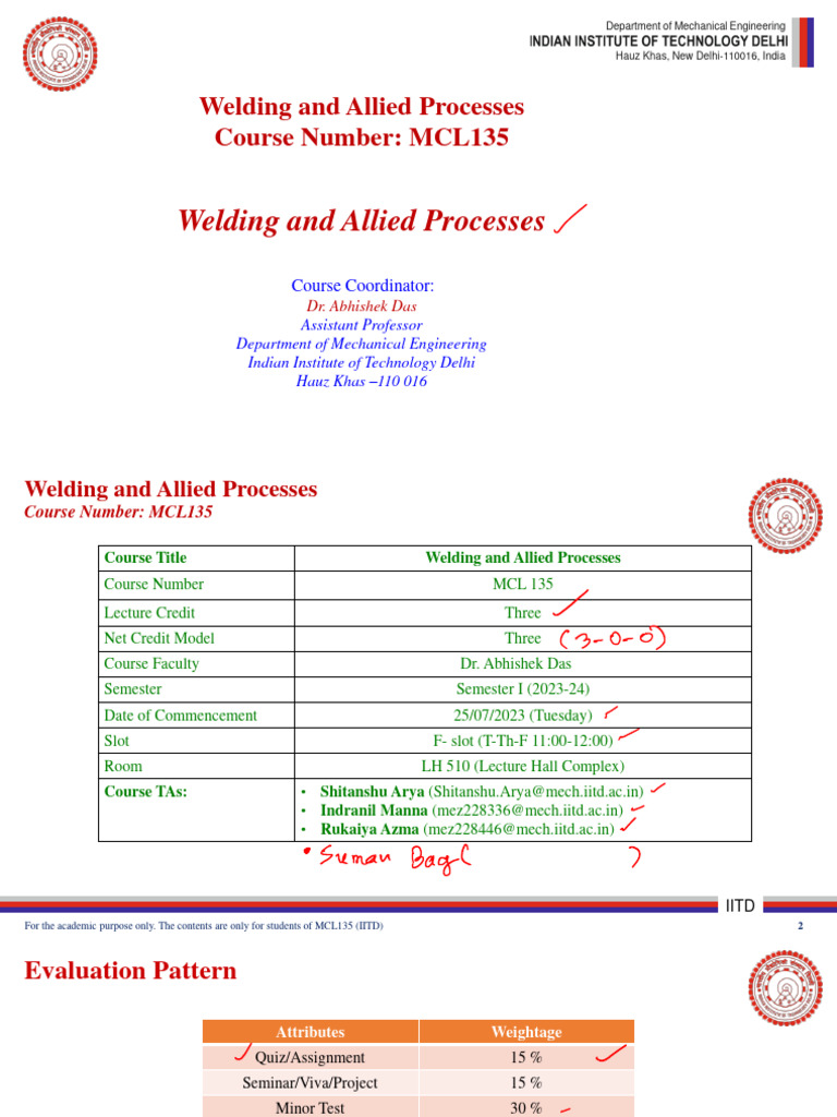 MCL-135-Welding and Allied Processes - Part 1 | PDF | Construction | Welding