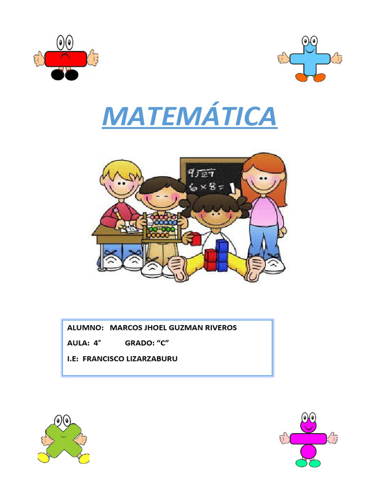Caratula de Matematica | PDF