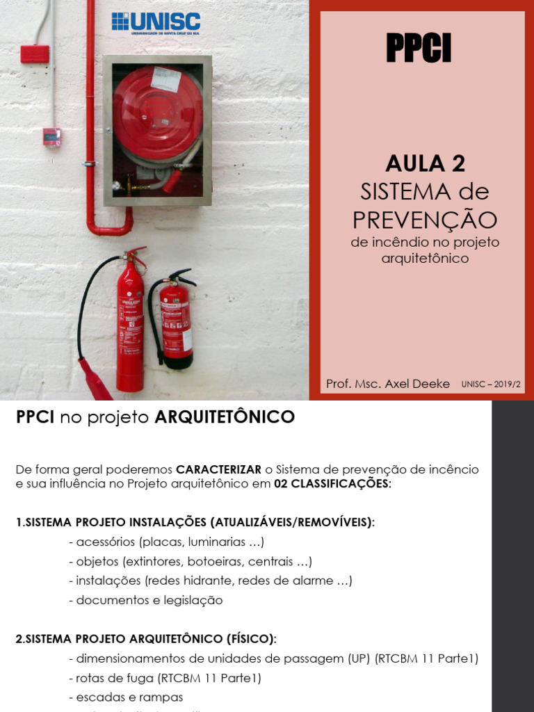 AULA 2 - PPCI No Projeto Arquitetônico 2019-2 | PDF