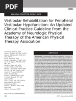 Vestibular Rehabilitation: Gaze Stabilization Exercise Vorx1 | PDF ...