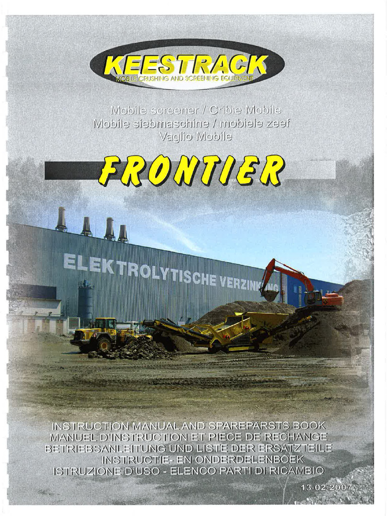 Keestrack Frontier 4518S - MANUAL | PDF