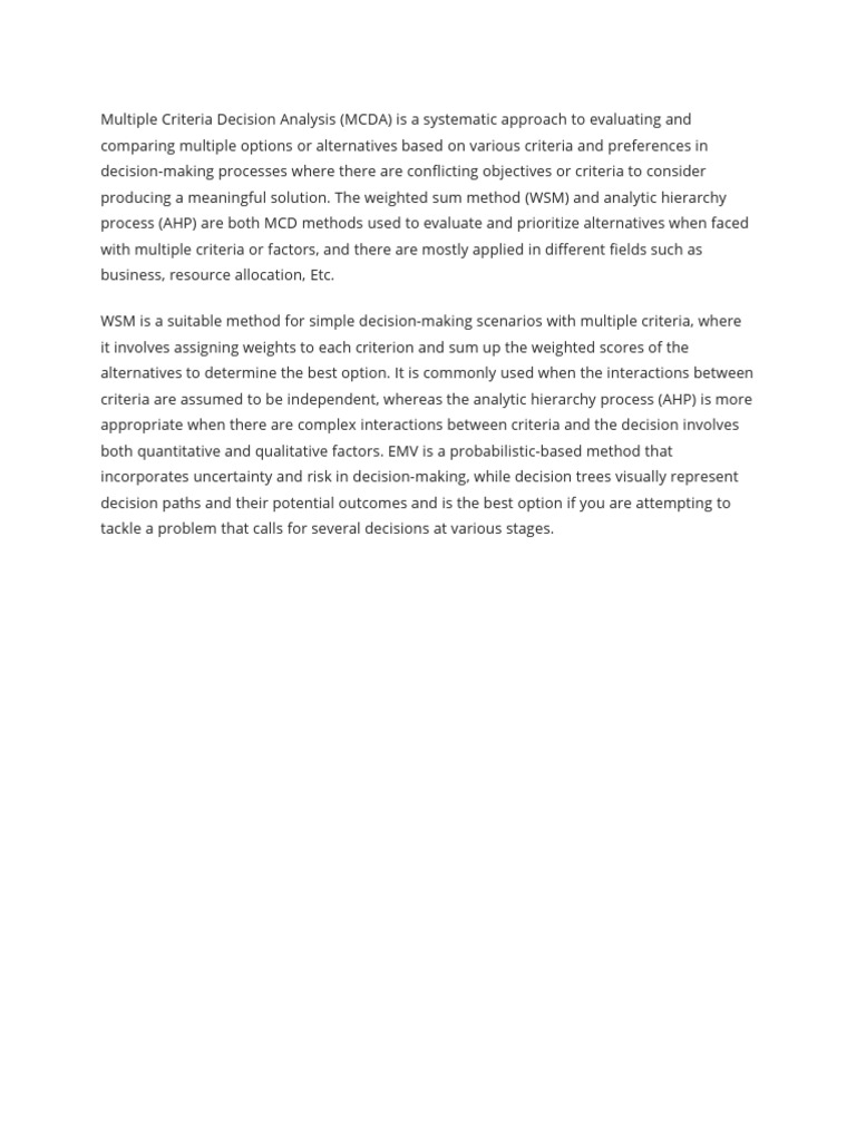 Decision Tree Analysis and Expected Monetary Value | PDF | Career & Growth Decision Tree Analysis and Expected Monetary Value | PDF | Career & Growth