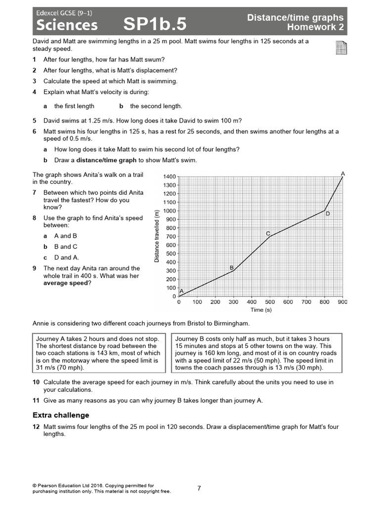 Edgcse Aap sp1b Homework2 | PDF | Speed | Spacetime