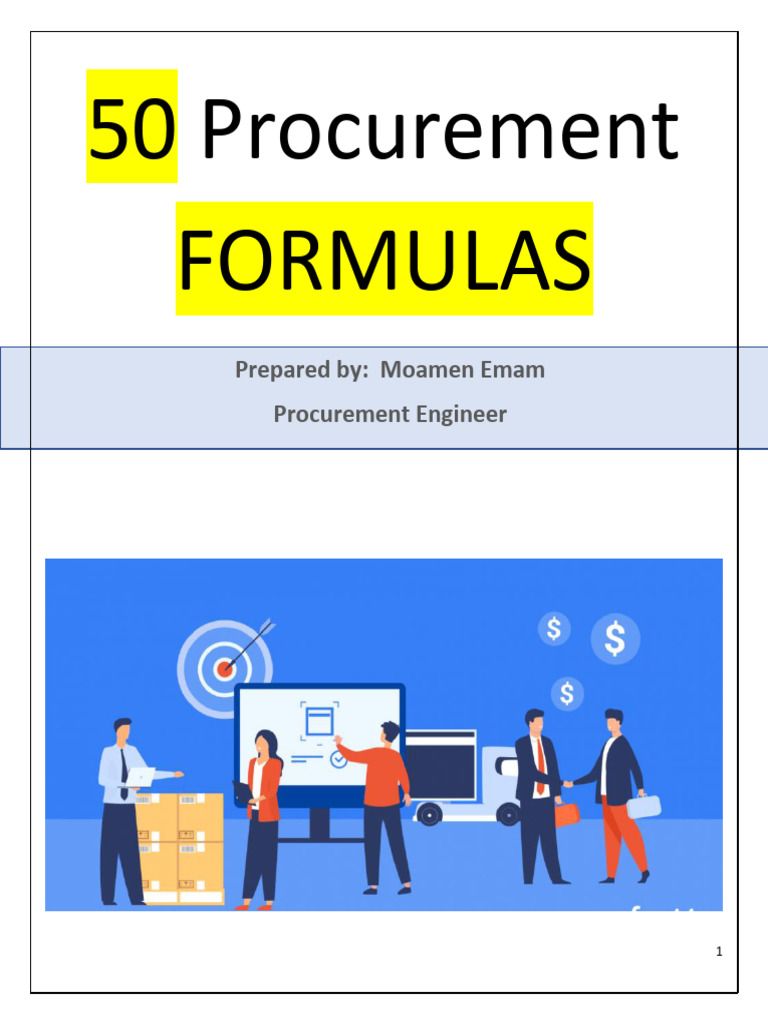 50 Procurement Formulas | PDF | Net Present Value | Procurement