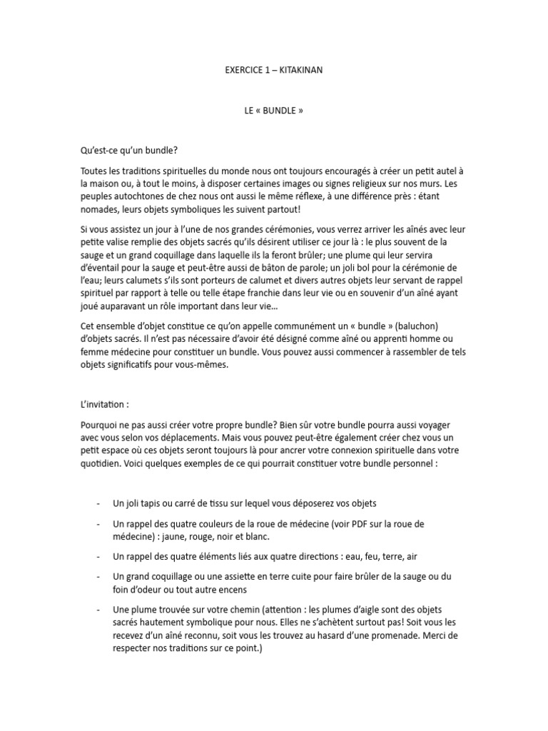 EXERCICE 1 - Le Bundle | PDF