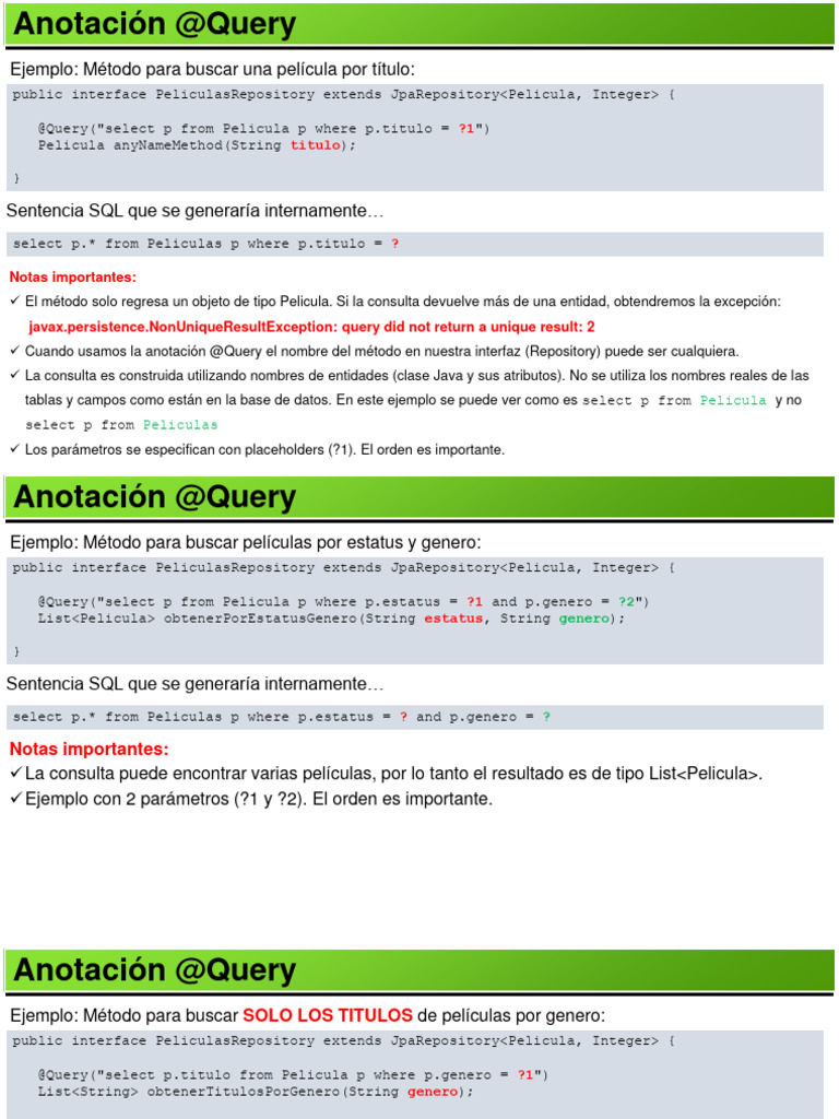 Anotacion Query | PDF | SQL | Ingeniería de software
