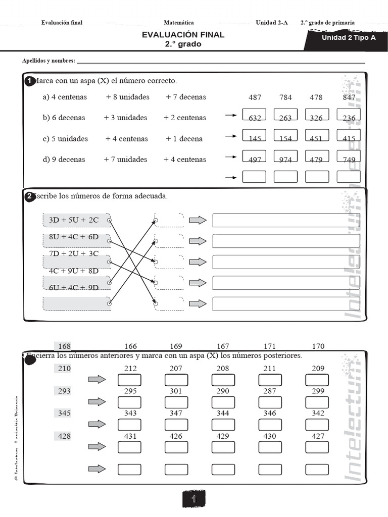 Eval - Final 2° - U2-A | PDF