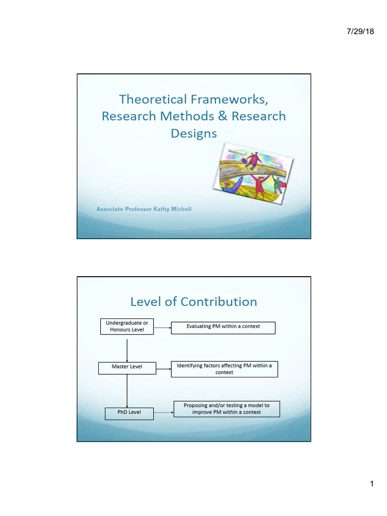 Theoretical Frameworks, Research Methods and Research Design | PDF ...