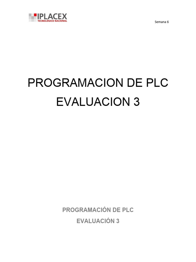 Evaluacion 3 Programacion de PLC | PDF | Ascensor | Controlador lógico programable