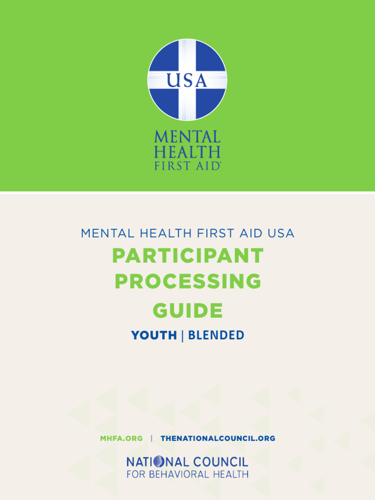 MHFA Youth Participant Processing Guide+ | PDF | Mental Disorder ...
