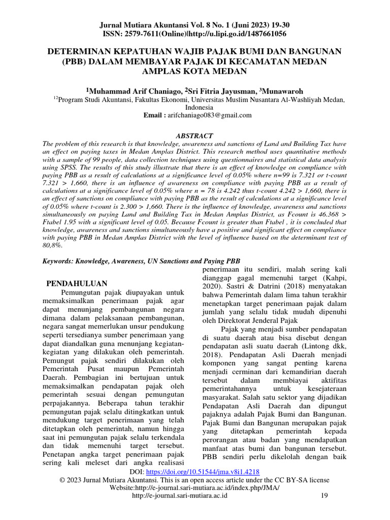 Penelitian 3.+Akuntansi+Juni+2023+Muhammad+Arif+Chaniago | PDF | Methodology | Data Analysis