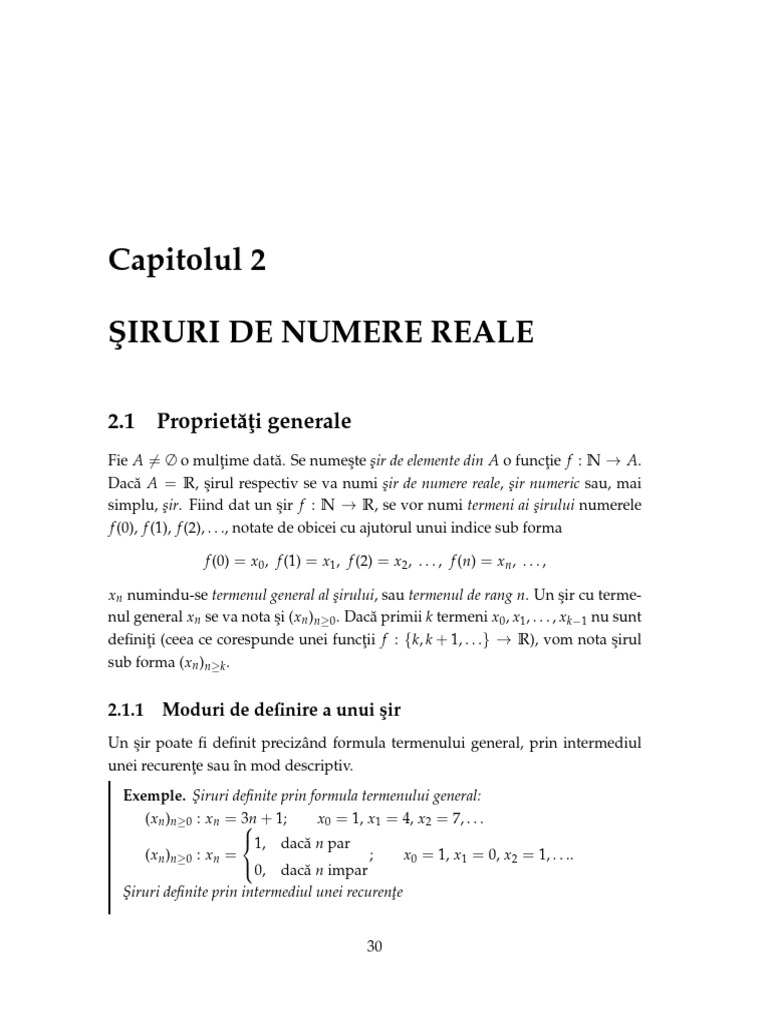 Siruri de Numere Reale | PDF