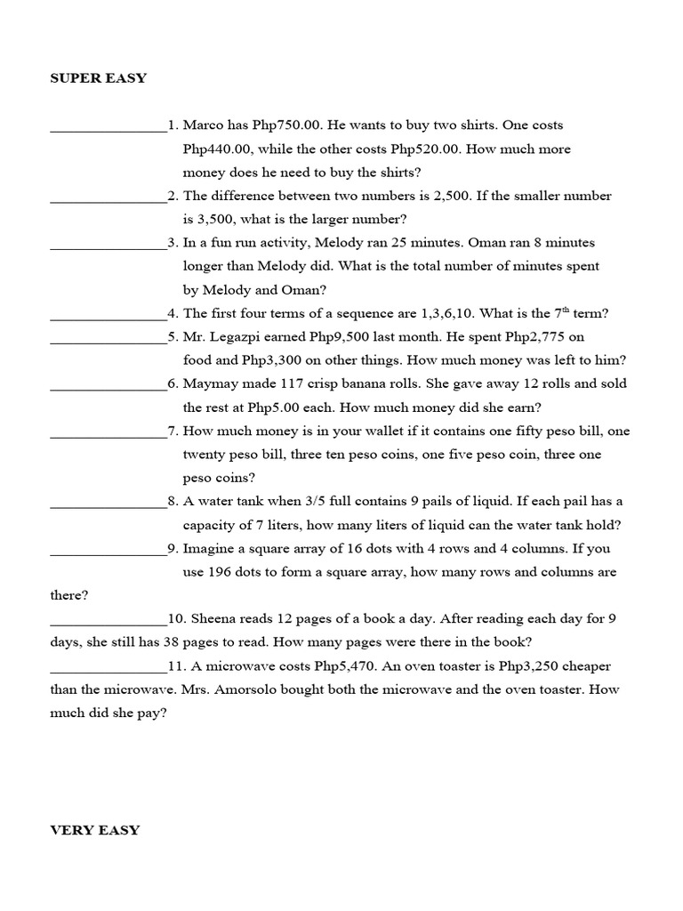 Mtap Reviewer | PDF | Area | Rectangle